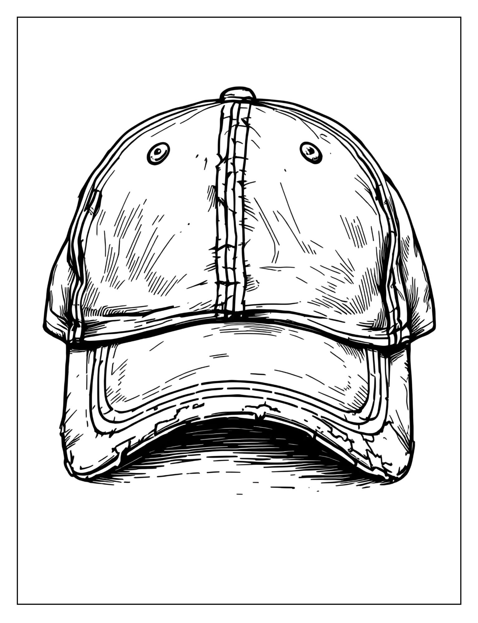 15 Free Baseball Cap Coloring Pages (PDF Printables) - Freentable