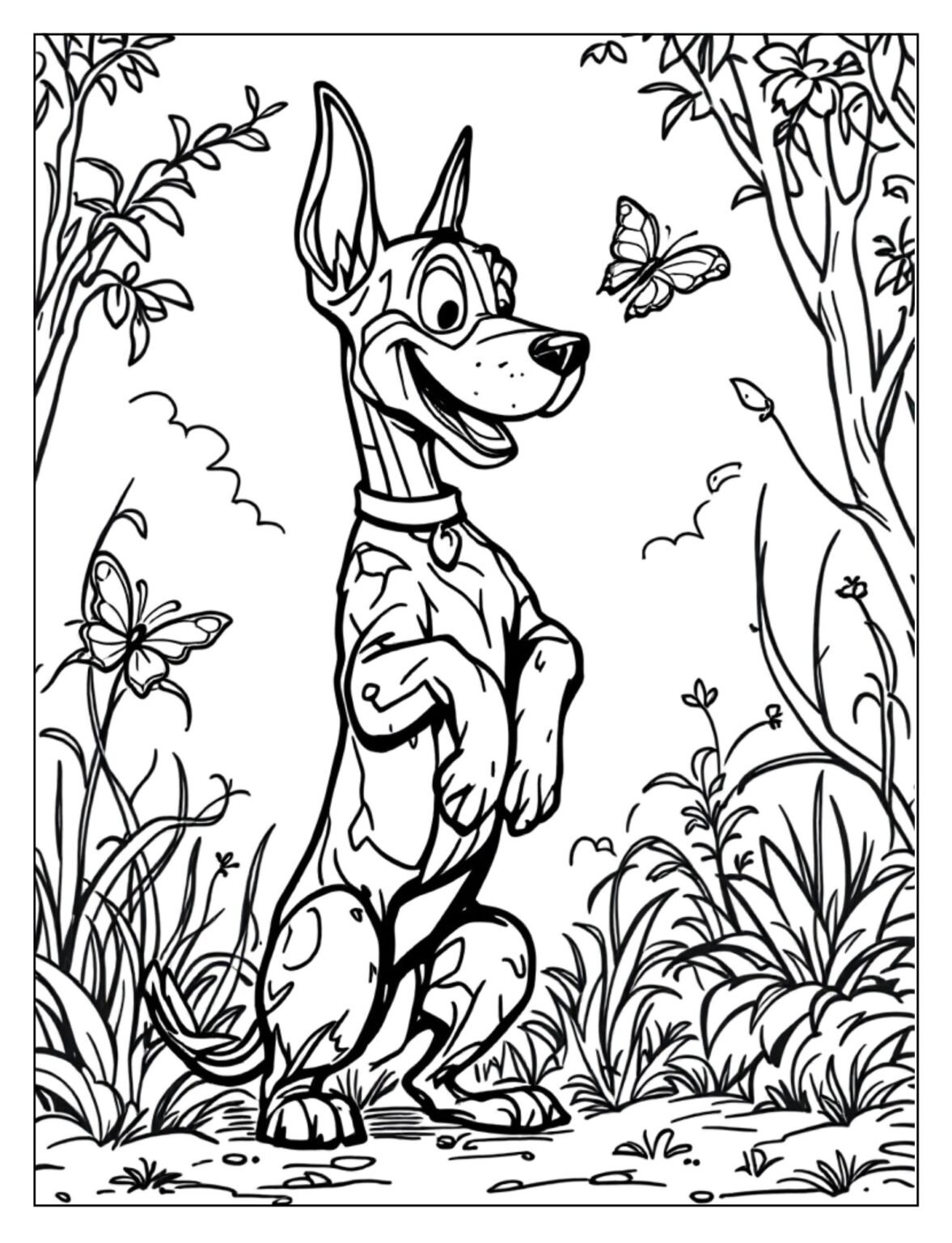 Doberman Coloring Pages – 16 Free Printable Designs for Dog Lovers ...