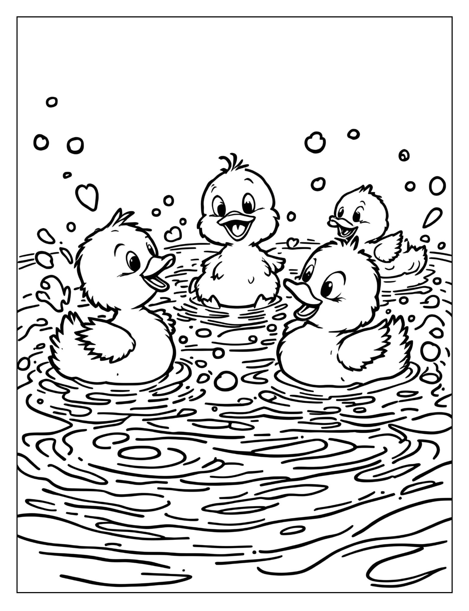 15 Free Five Little Ducks Coloring Pages (PDF Printables) - Freentable