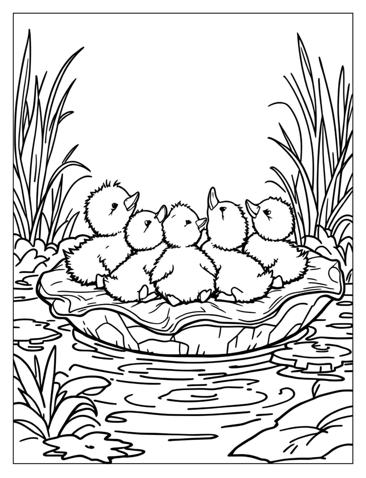 15 Free Five Little Ducks Coloring Pages (PDF Printables) - Freentable