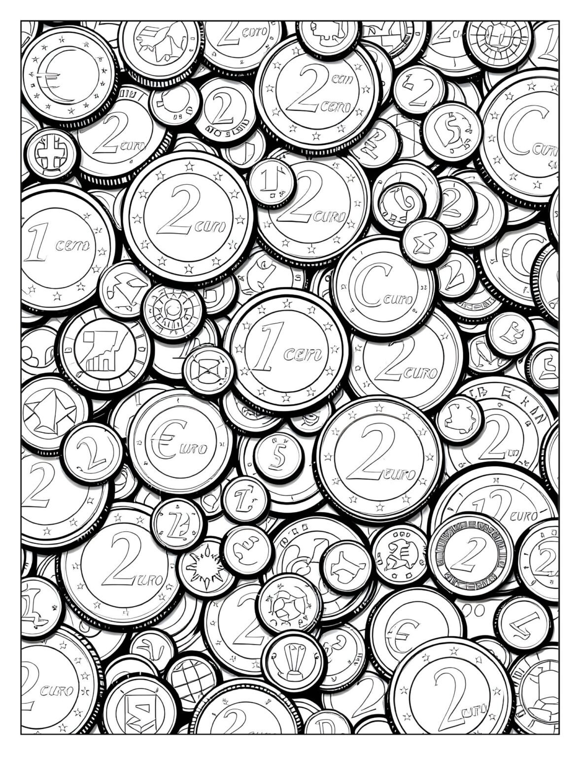 15 Free Coin Coloring Pages (PDF Printables) - Freentable
