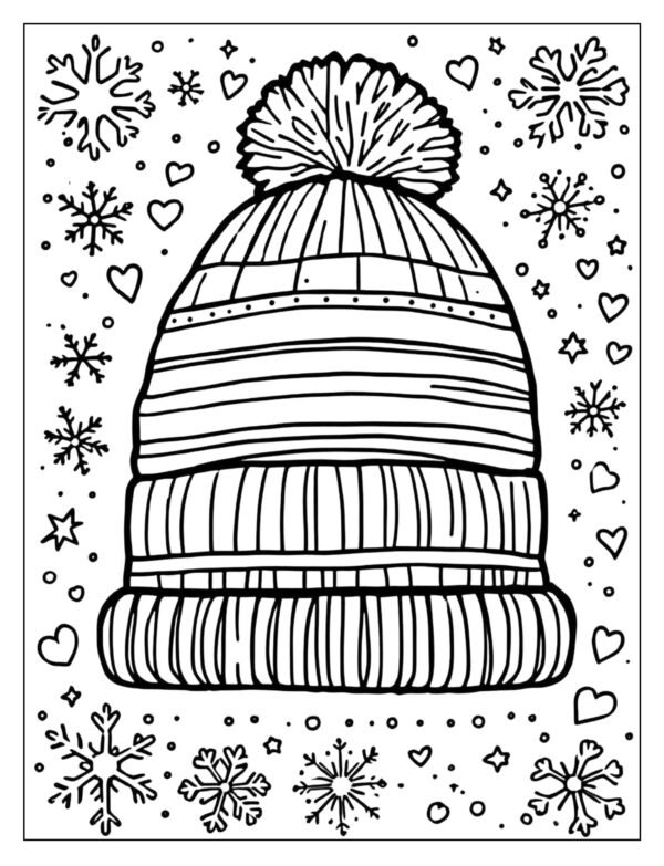 15 Free Winter Hat Coloring Pages (PDF Printables) - Freentable