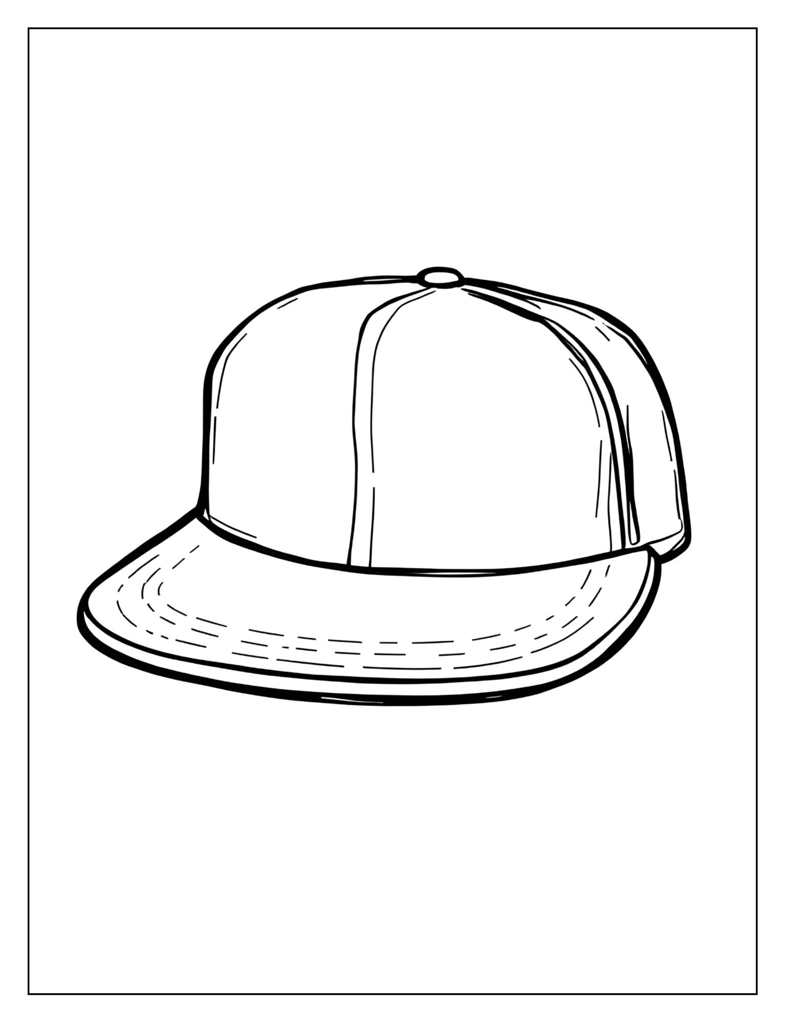 15 Free Baseball Cap Coloring Pages (PDF Printables) - Freentable