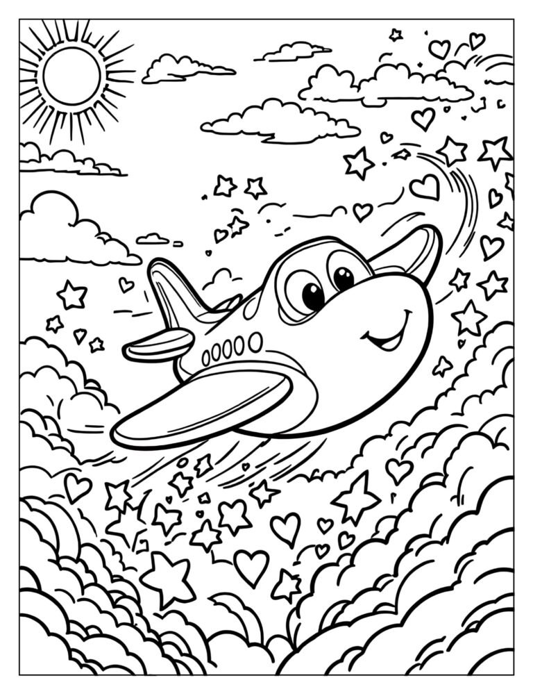 15 Airplane Coloring Pages (Free PDF Printables) - Freentable