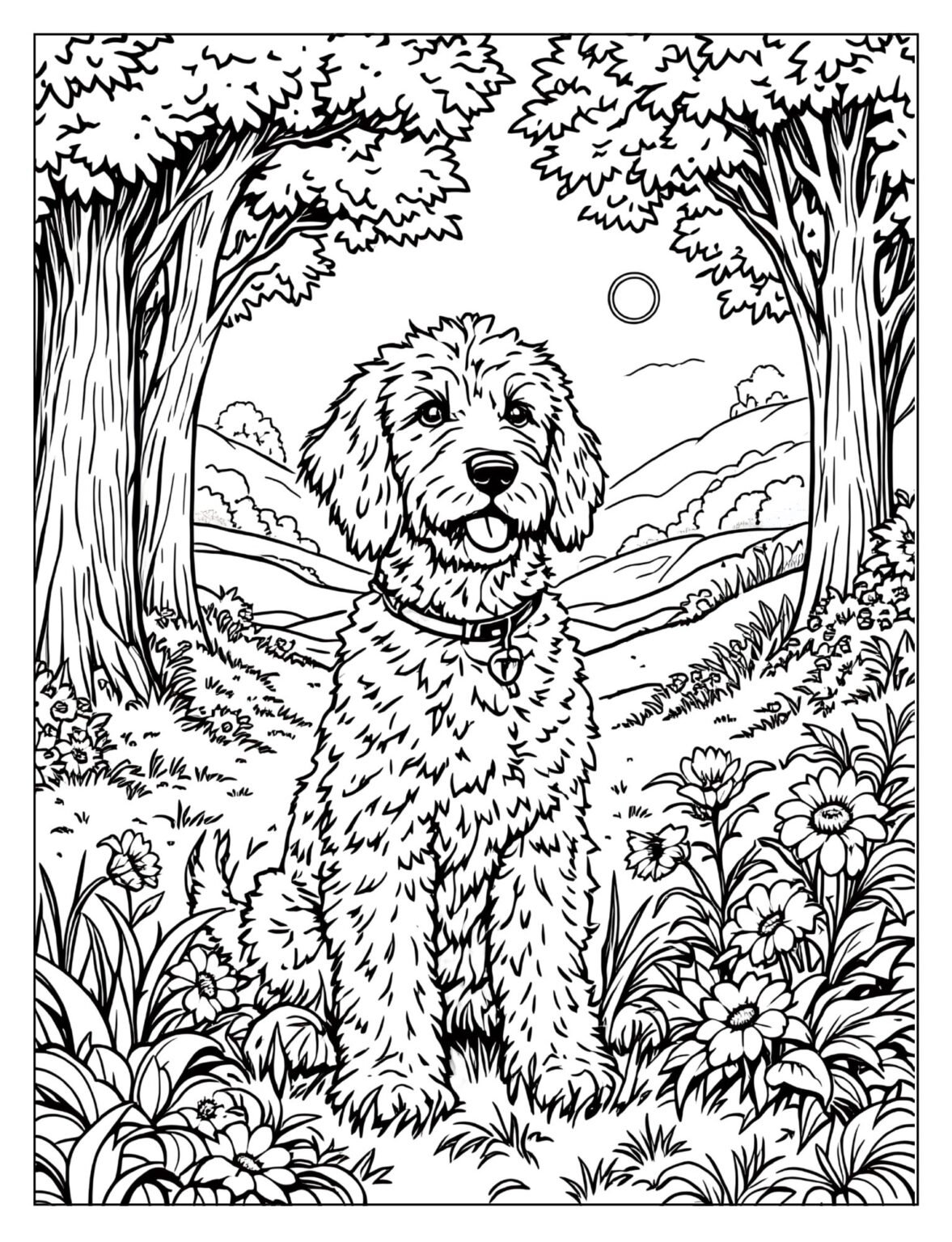 15 Free Goldendoodle Coloring Pages (PDF Printables) - Freentable
