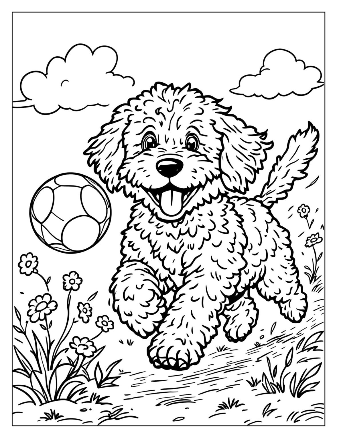 15 Free Goldendoodle Coloring Pages (PDF Printables) - Freentable
