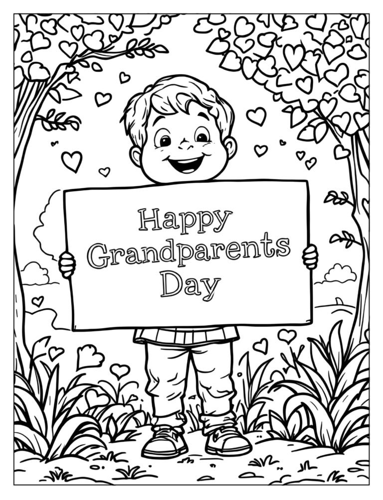 15 Free Grandparents Day Coloring Pages (PDF Printables) - Freentable