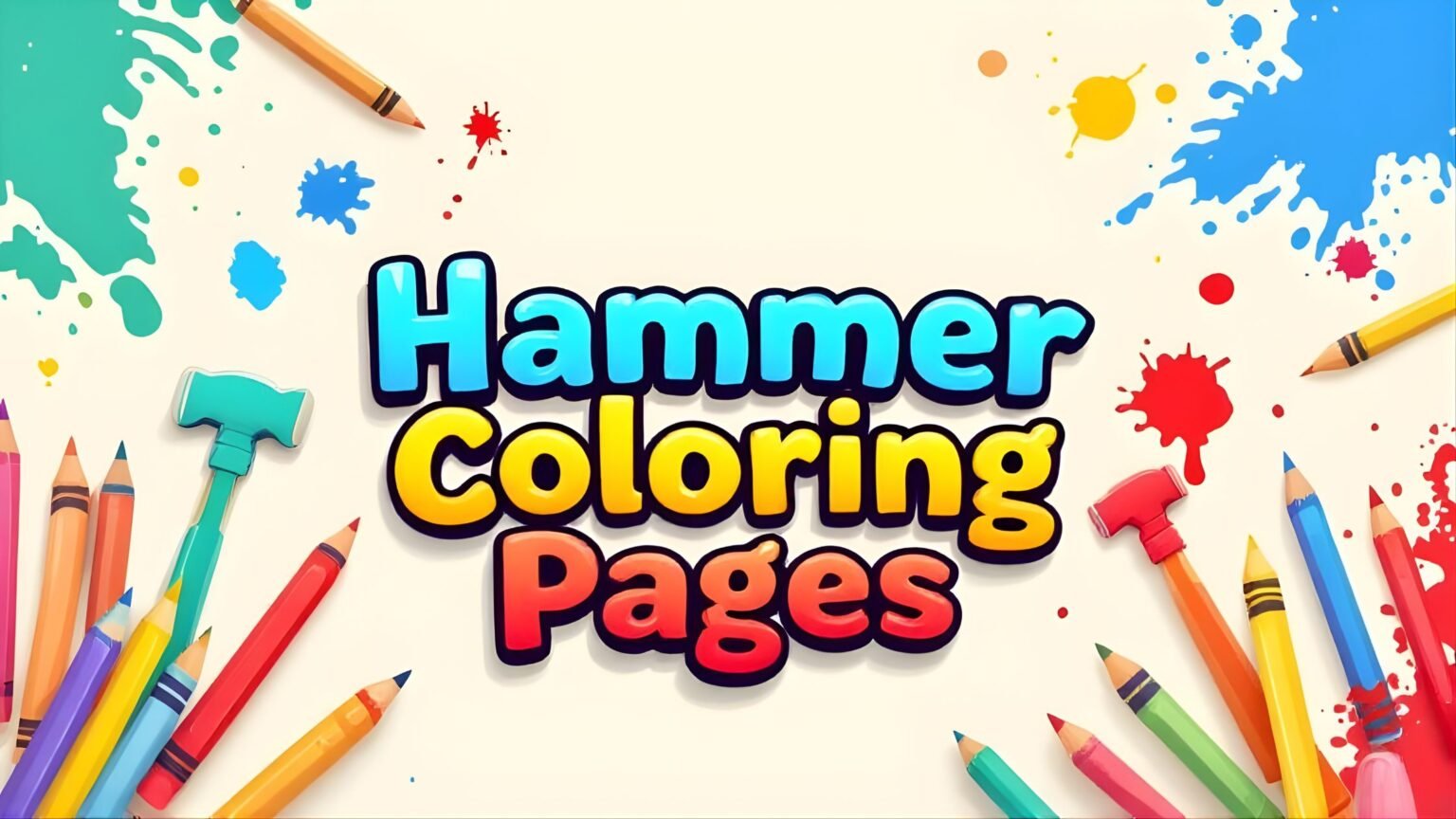 15 Free Hammer Coloring Pages (PDF Printables) - Freentable