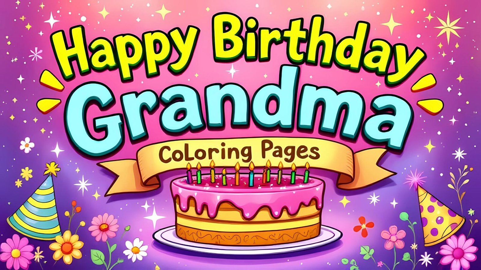 19 Happy Birthday Grandma Coloring Pages ( Free PDF Printables ...