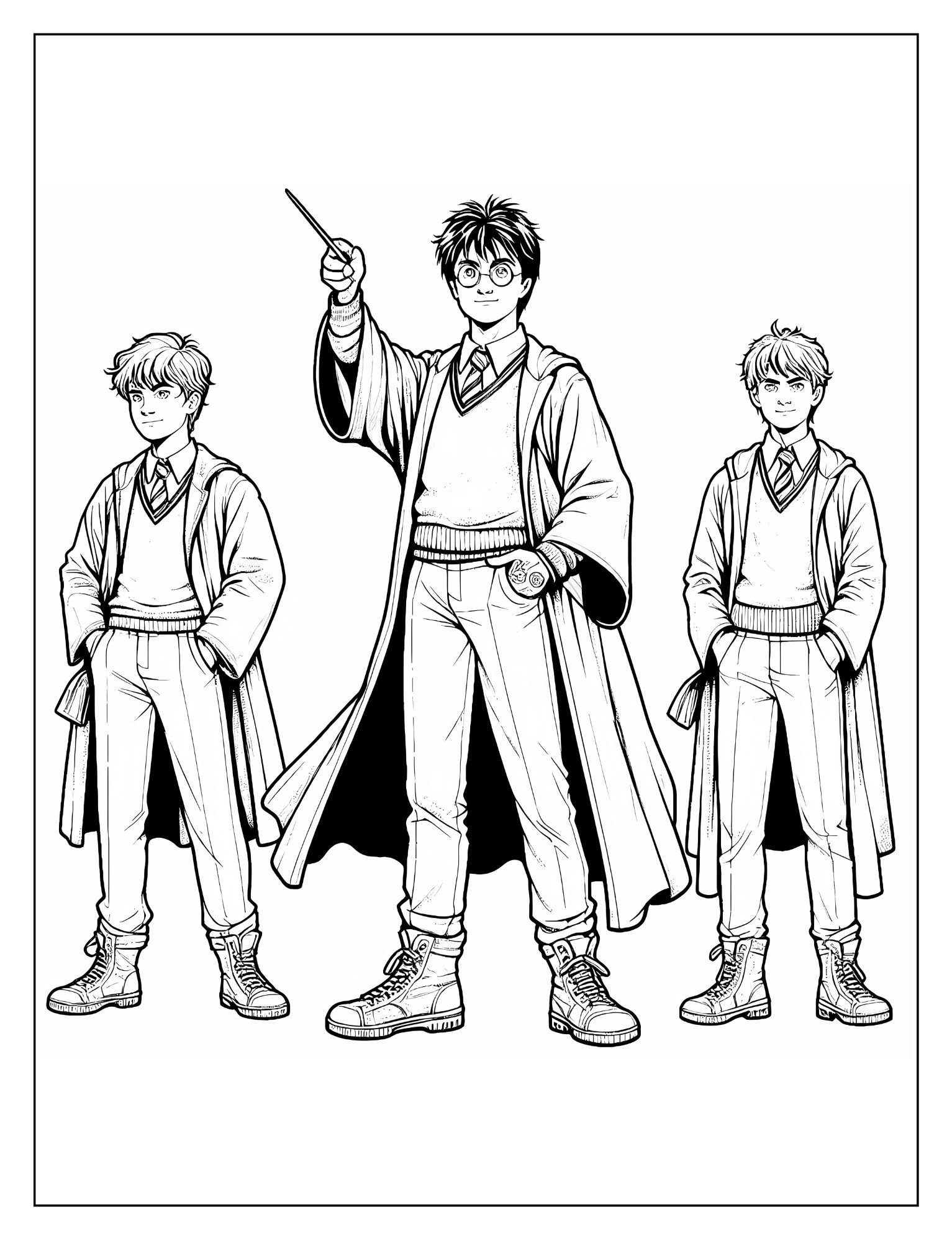 Harry Potter Coloring Pages – 14 Free Printables for Wizards and ...