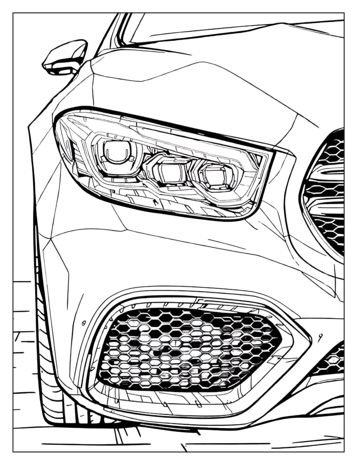 15 Free Mercedes-Benz Coloring Pages(PDF Printables) - Freentable