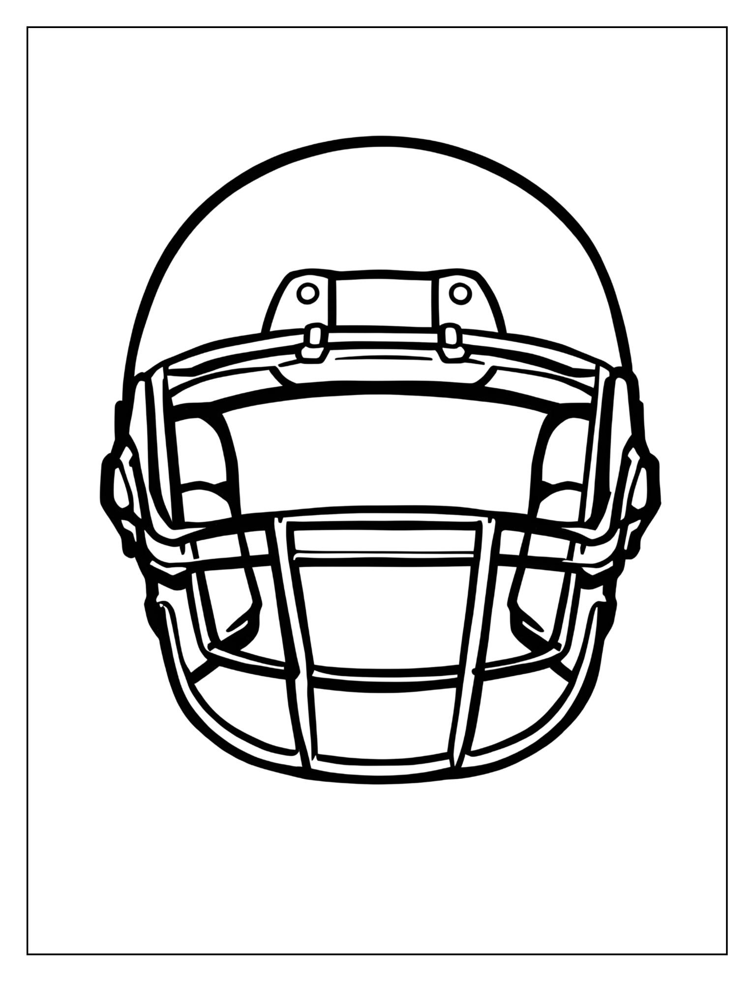 15 Free Football Helmet Coloring Pages (PDF Printables) - Freentable
