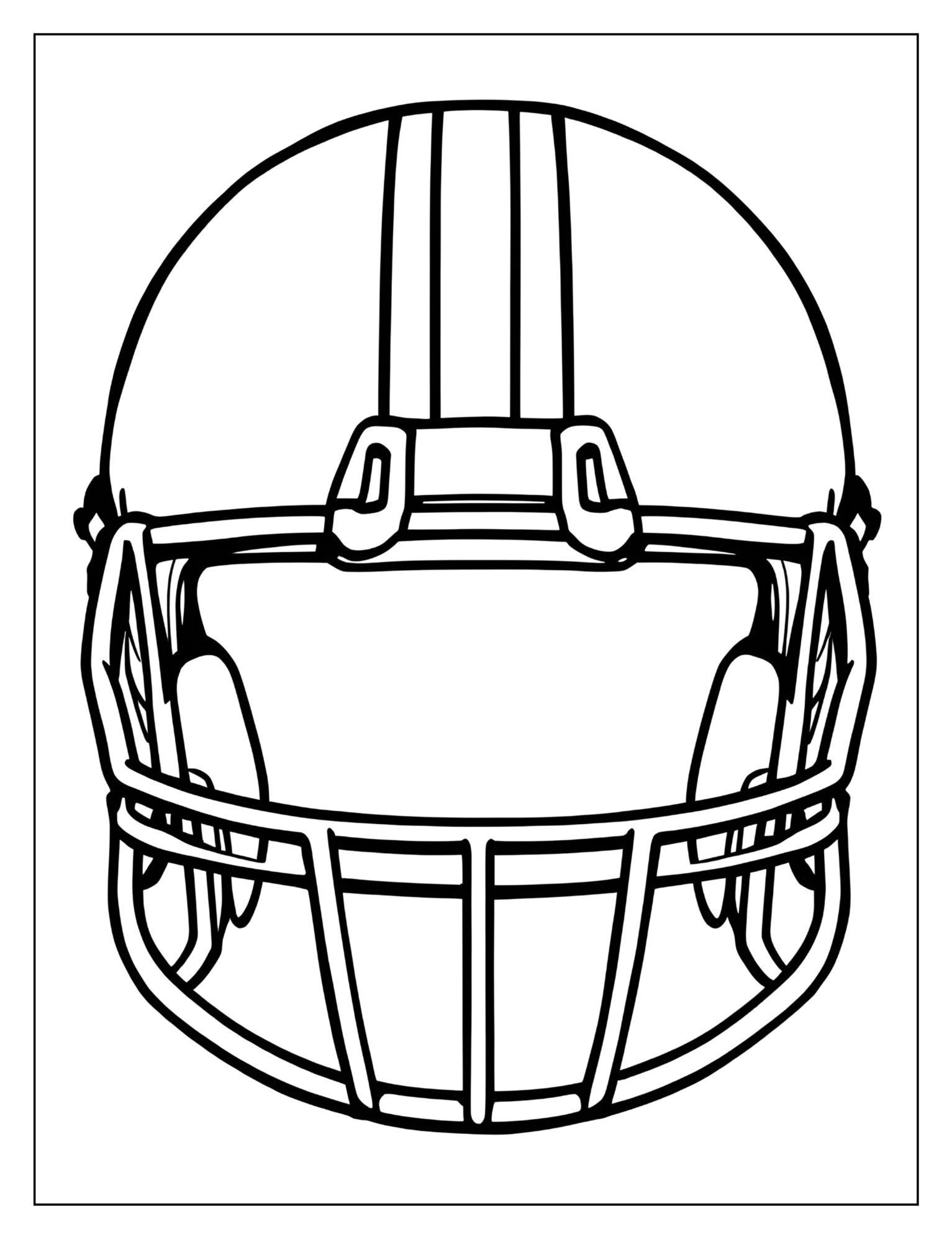15 Free Football Helmet Coloring Pages (PDF Printables) - Freentable