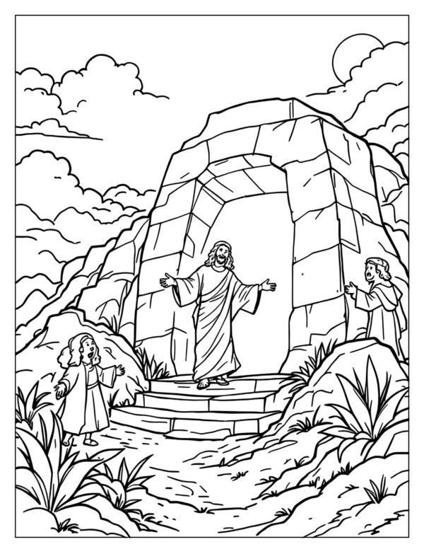 Resurrection of Jesus Coloring Pages – 15 Free Printables to Celebrate ...