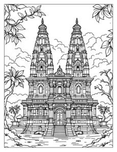 Temple Coloring Pages – 20 Sacred Designs to Inspire Peace and ...