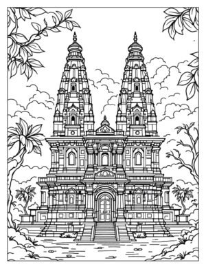 Temple Coloring Pages – 20 Sacred Designs to Inspire Peace and ...