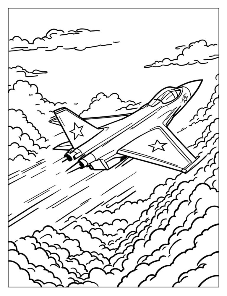 15 Airplane Coloring Pages (Free PDF Printables) - Freentable