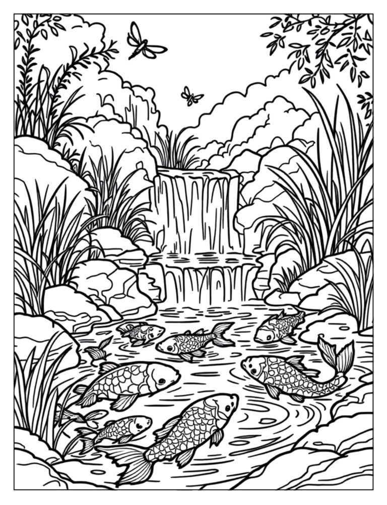 15 Free Koi Fish Coloring Pages (Free PDF Printables) - Freentable