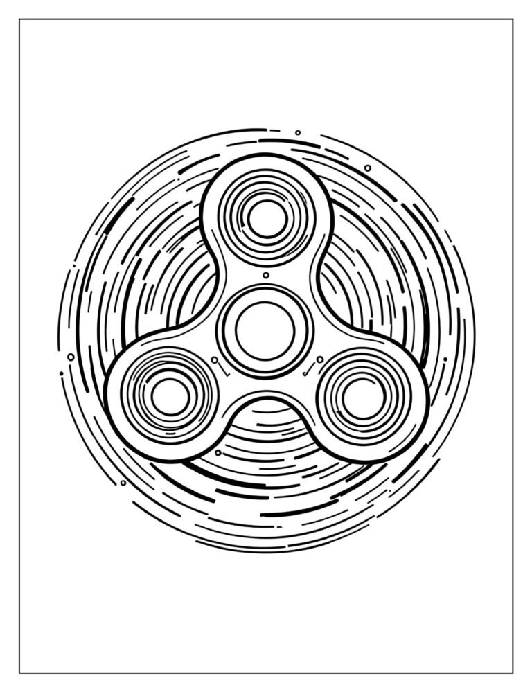 15 Free Fidget Spinner Coloring Pages (PDF Printables) - Freentable
