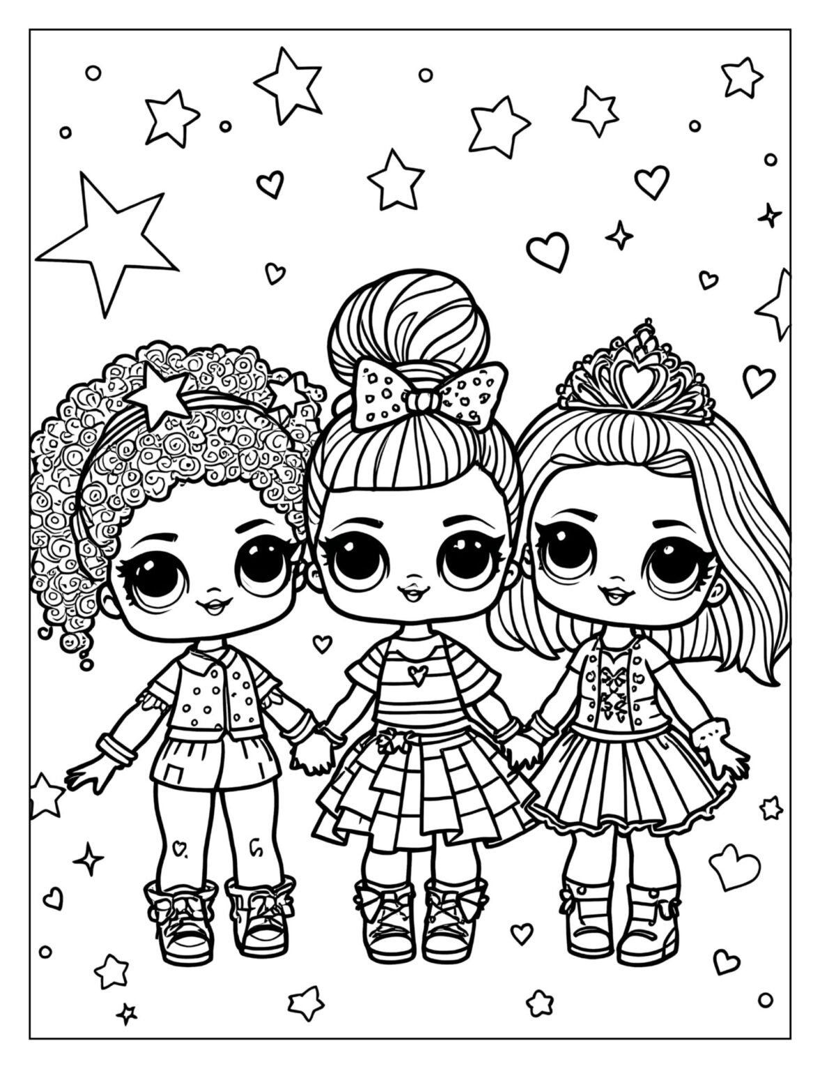 18 LOL Surprise Doll Coloring Pages (Free PDF Printable) - Freentable