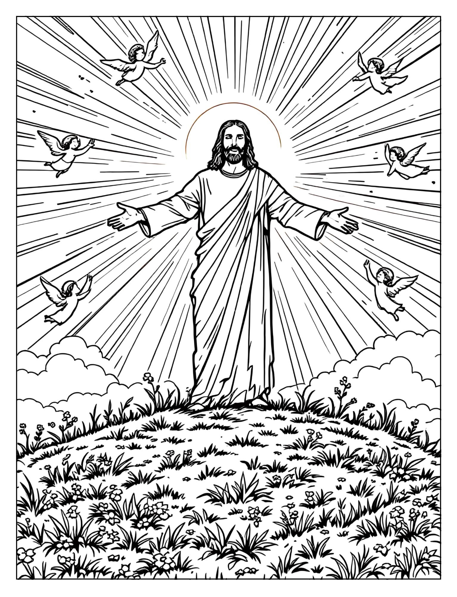 Resurrection of Jesus Coloring Pages – 15 Free Printables to Celebrate ...