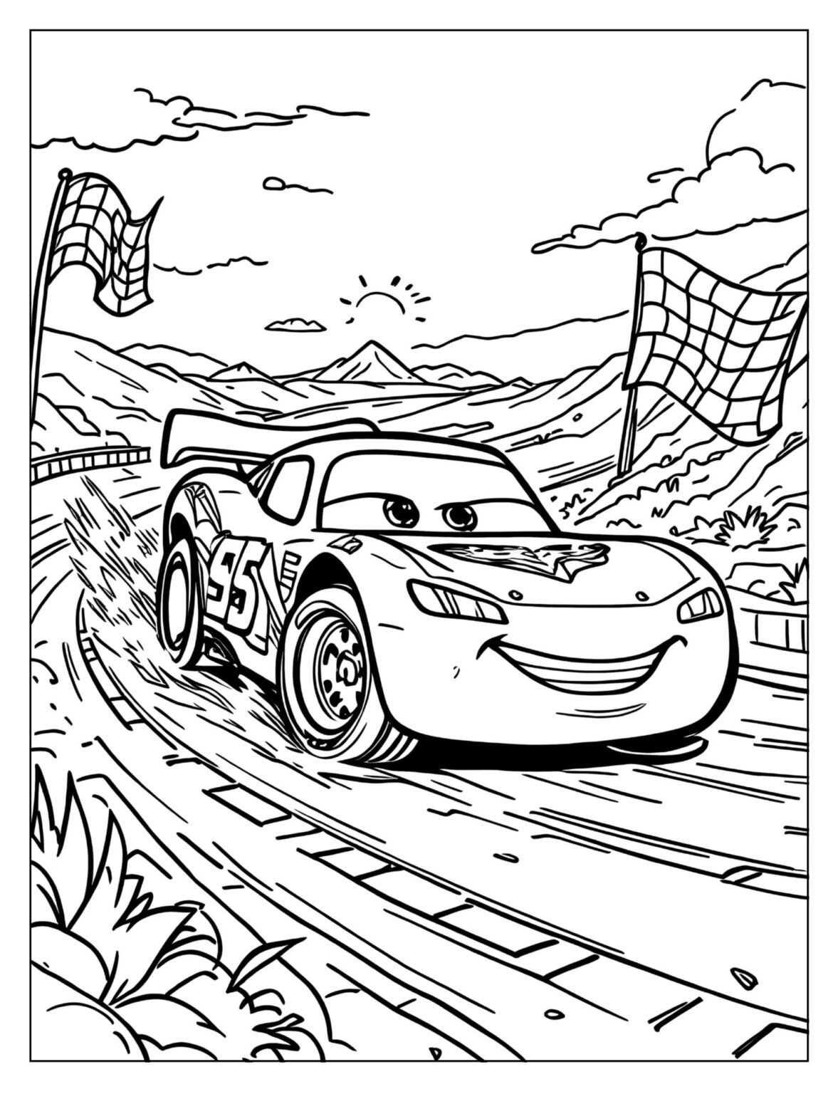15 Lightning McQueen Coloring Pages (Free PDF Printables) - Freentable
