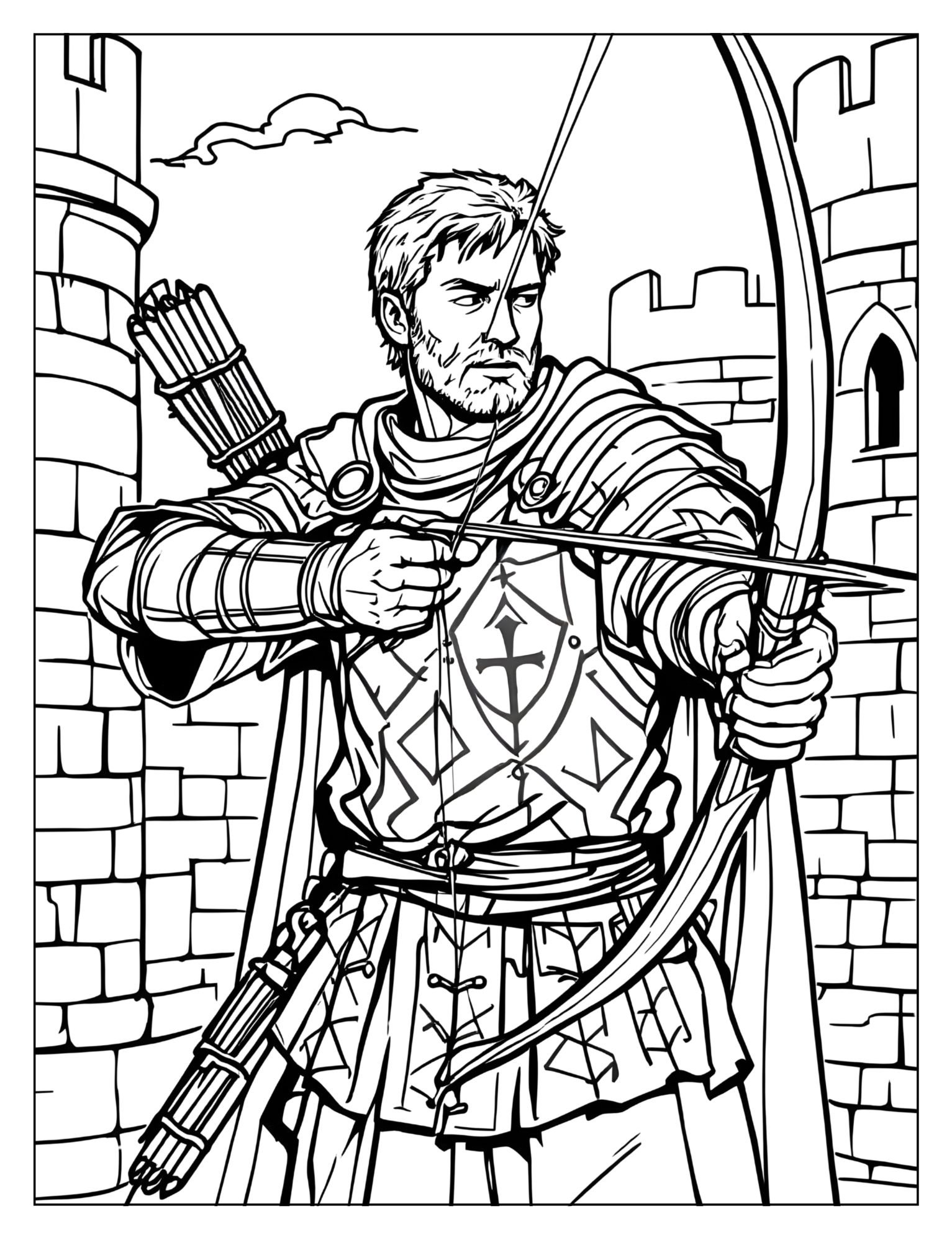 15 Free Archery Coloring Pages (PDF Printables) - Freentable