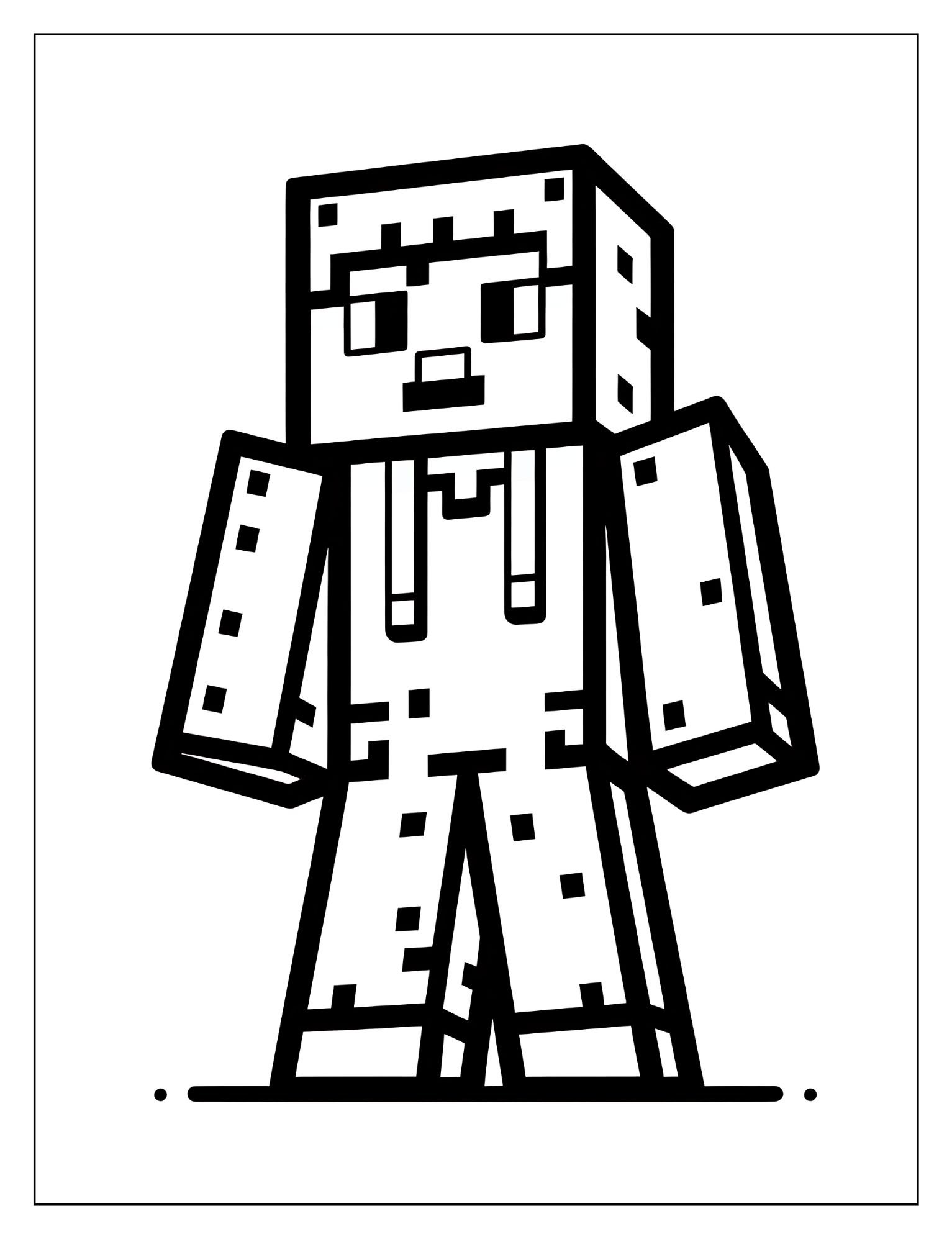 15 Minecraft Coloring Pages – 15 Free Designs for Crafting Fun ...