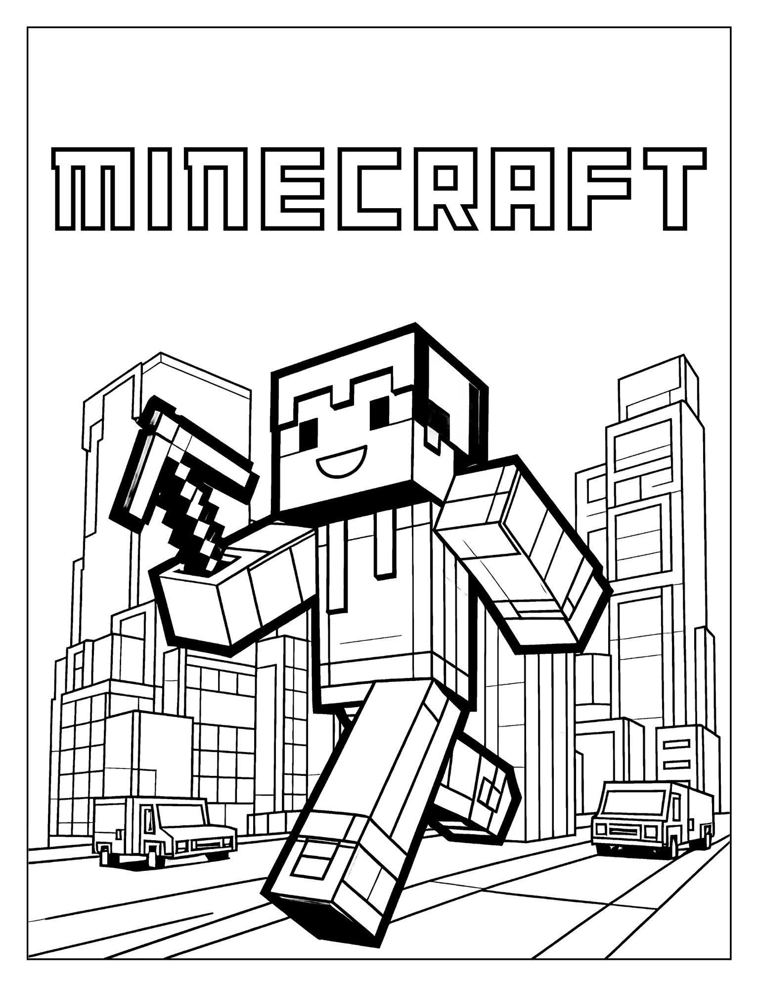 15 Minecraft Coloring Pages – 15 Free Designs for Crafting Fun ...