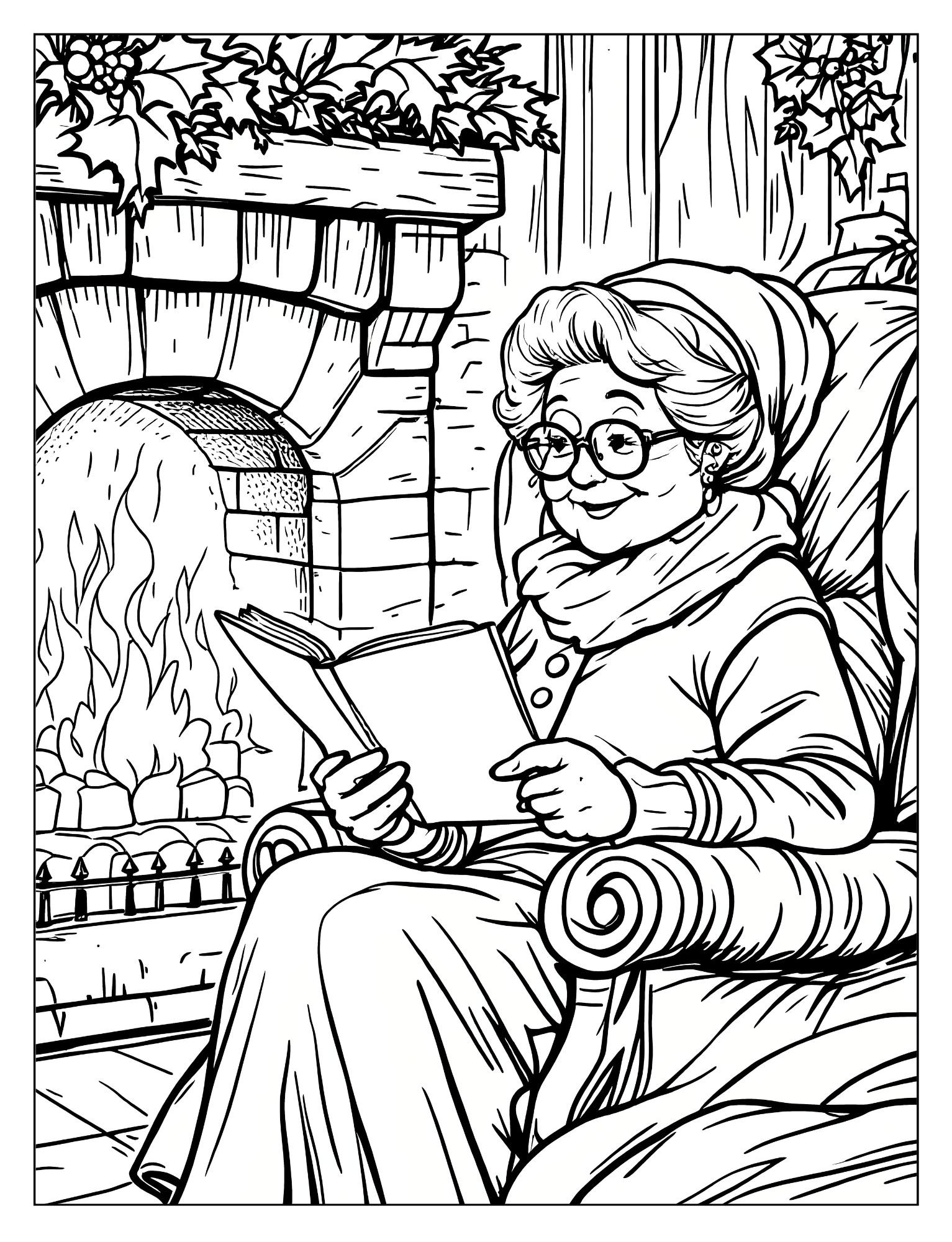 15 Free Mrs. Claus Coloring Pages (PDF Printable) - Freentable