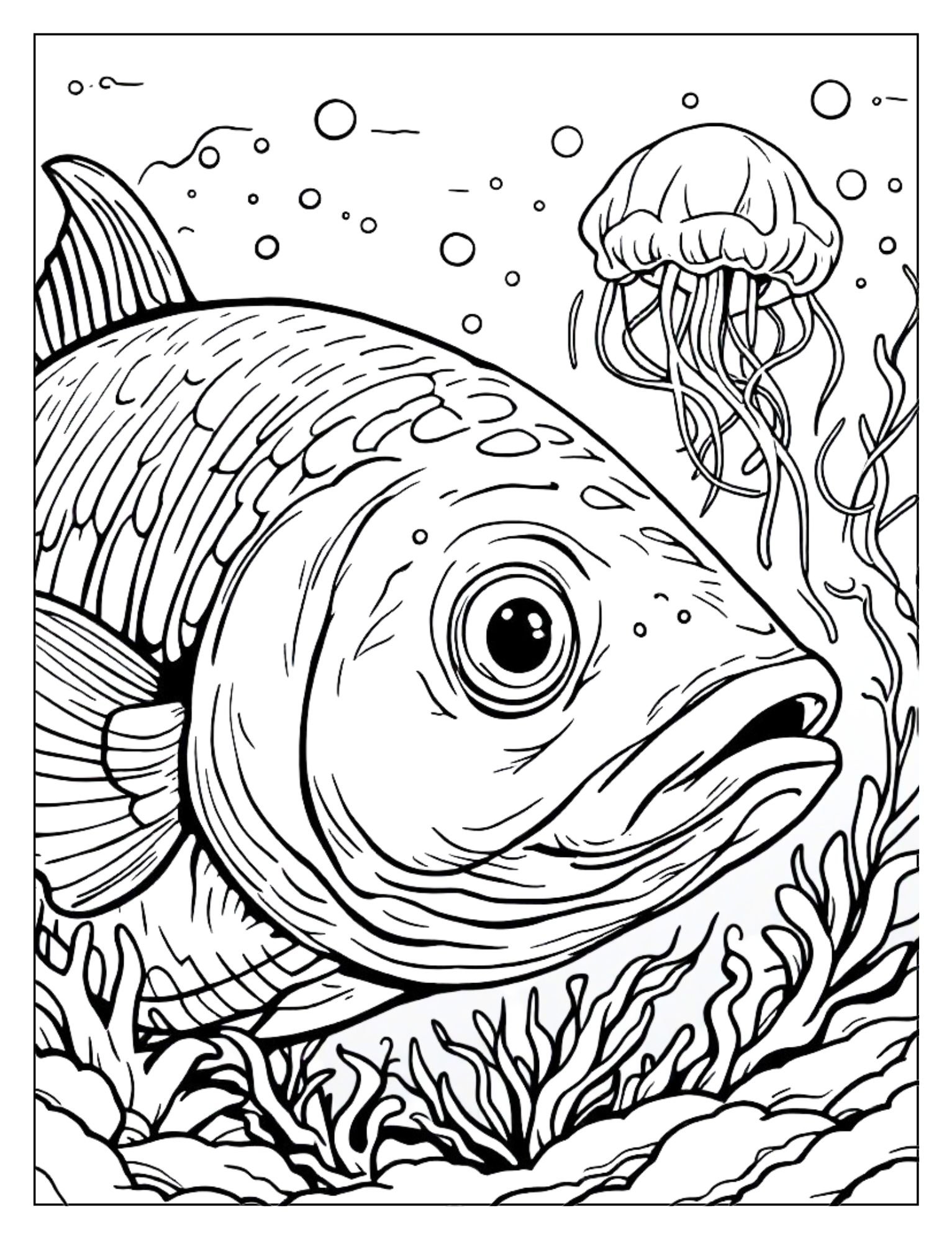 15 Free Tuna Fish Coloring Pages (PDF Printables) - Freentable