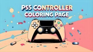 15 Free PS5 Controller Coloring Pages (PDF Printables) - Freentable
