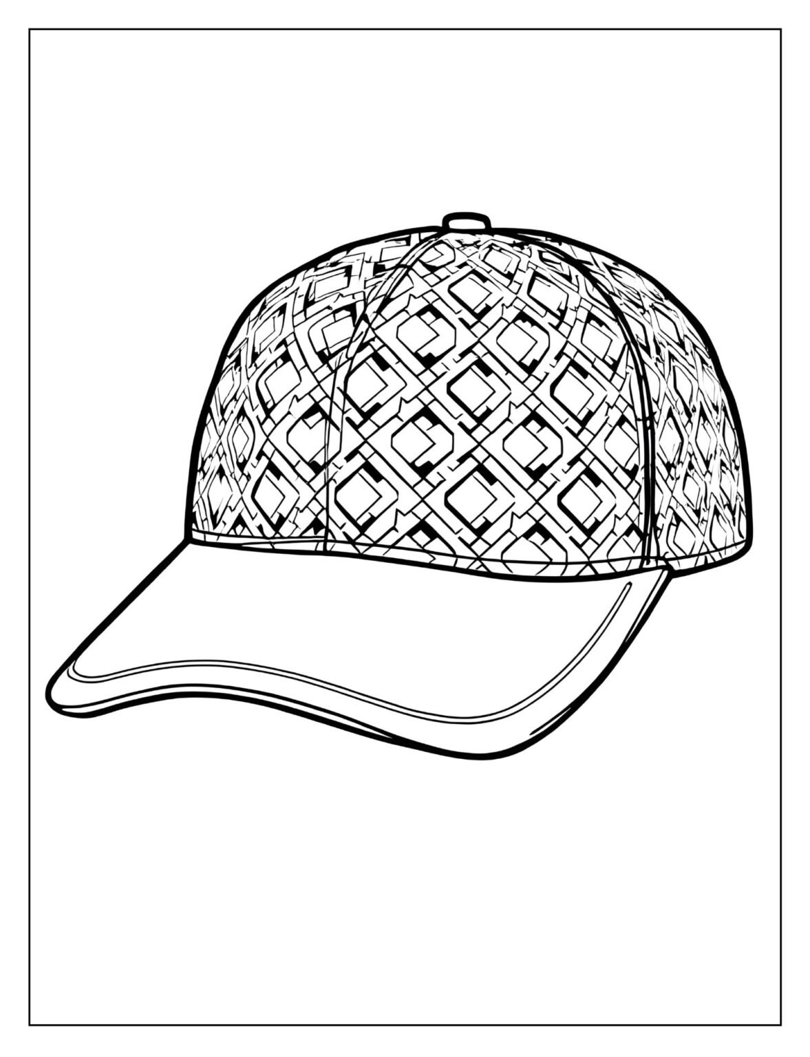 15 Free Baseball Cap Coloring Pages (PDF Printables) - Freentable