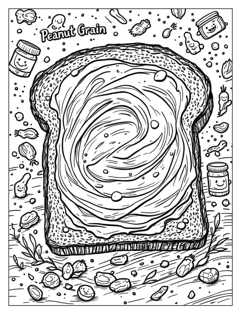 15 Free Peanut Butter and Jelly Coloring Pages (PDF Printables ...