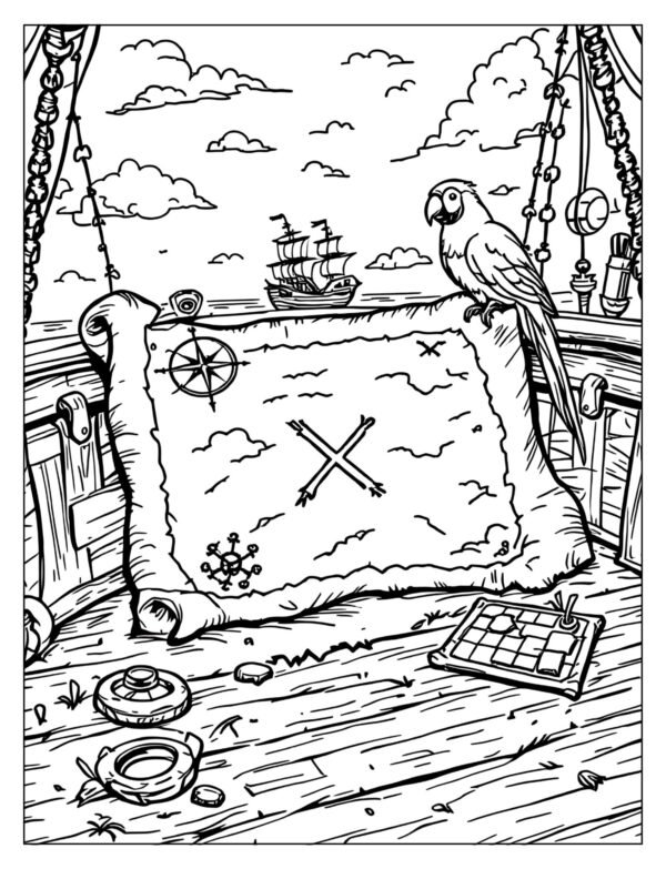Free Printable Pirate Coloring Pages – 15 Swashbuckling Designs for ...