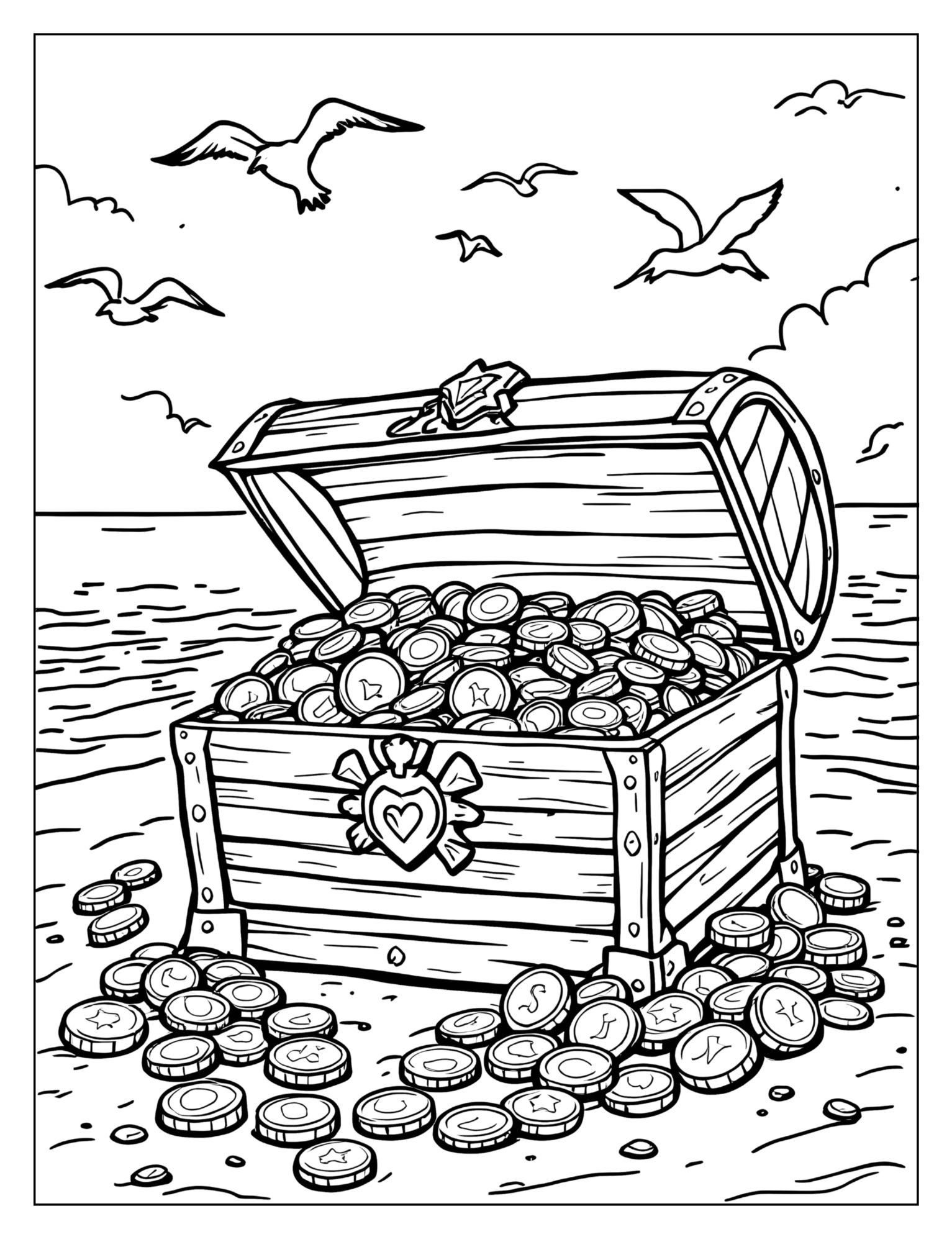 Free Printable Pirate Coloring Pages – 15 Swashbuckling Designs for ...