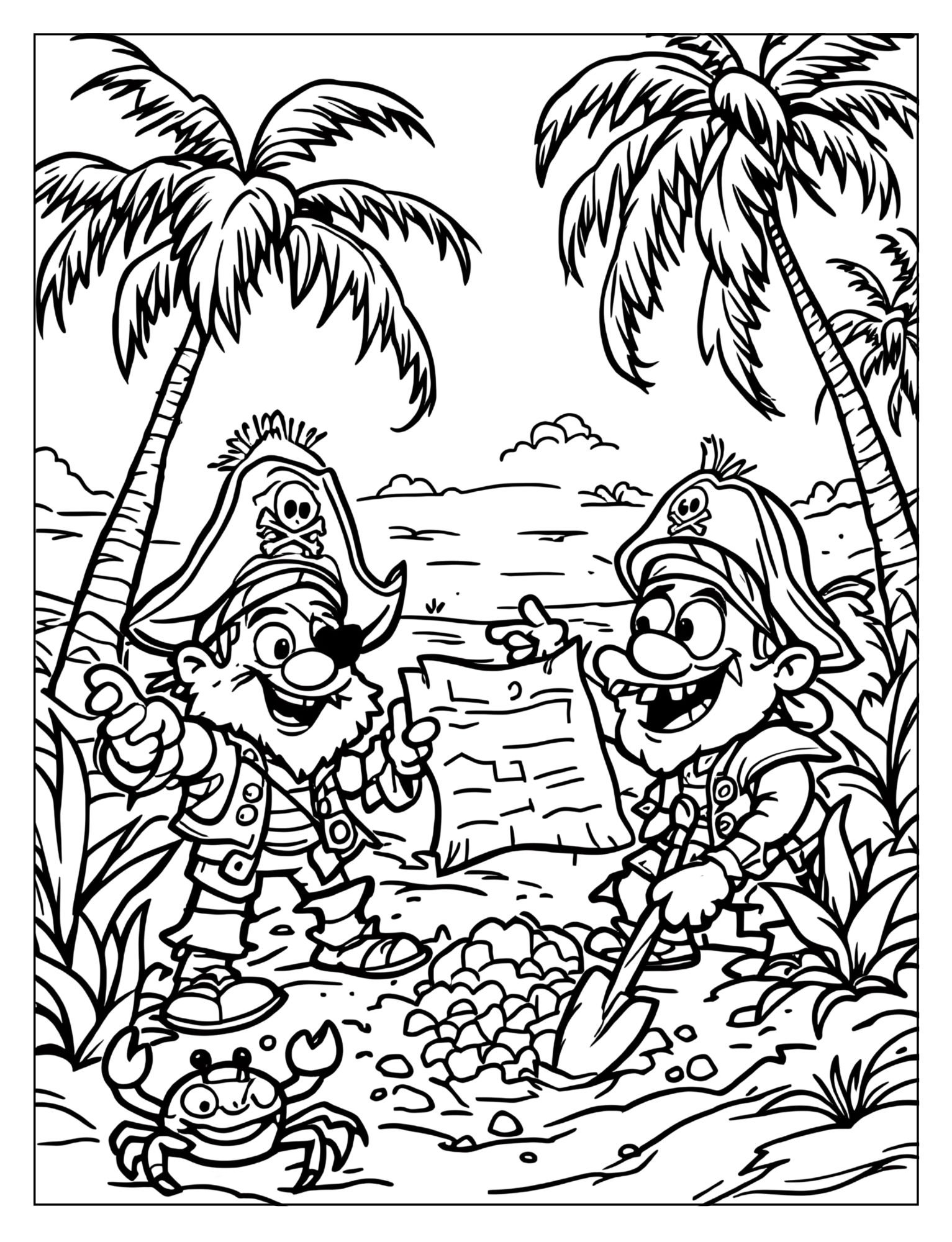 Free Printable Pirate Coloring Pages – 15 Swashbuckling Designs for ...