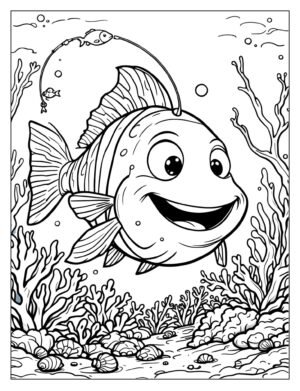 15 Free Angler Fish Coloring Pages (PDF Printables) - Freentable
