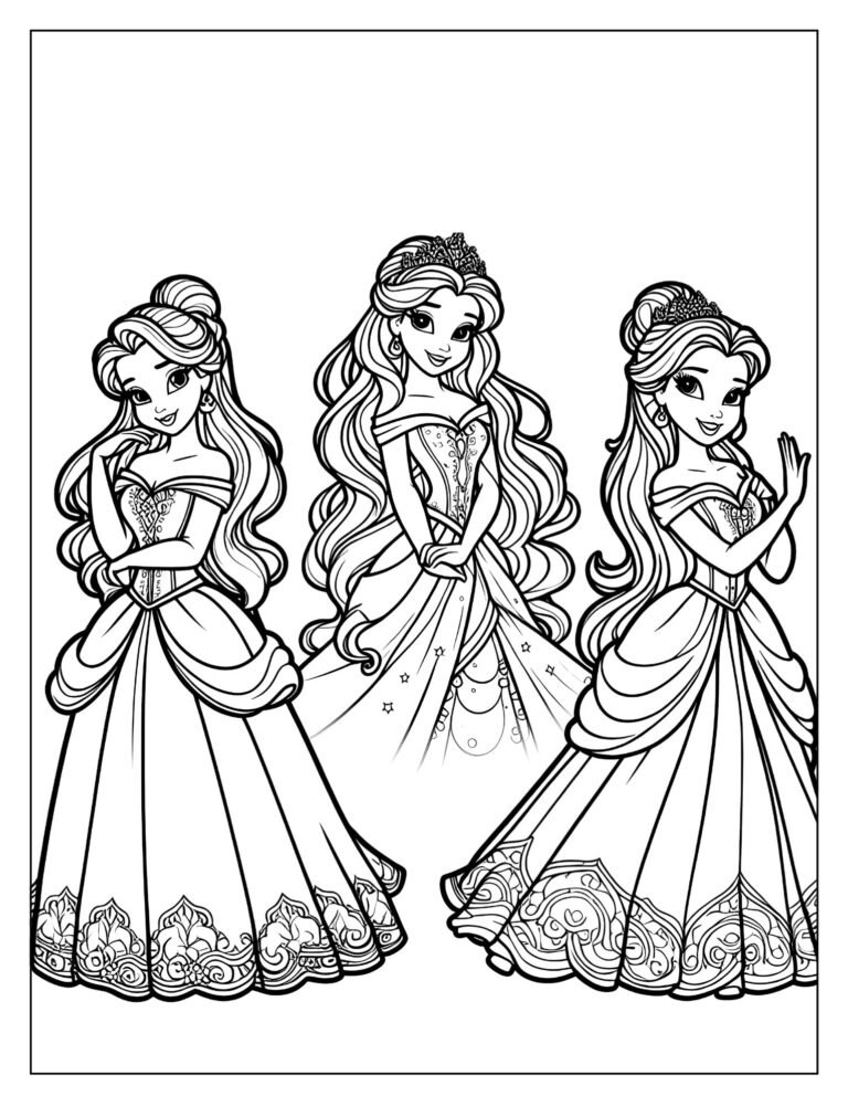 16 Disney Princess Coloring Pages – 16 Free Designs for Magical ...
