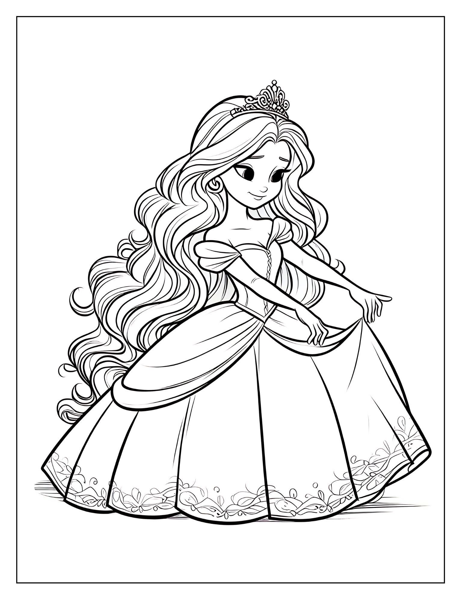 16 Disney Princess Coloring Pages – 16 Free Designs for Magical ...