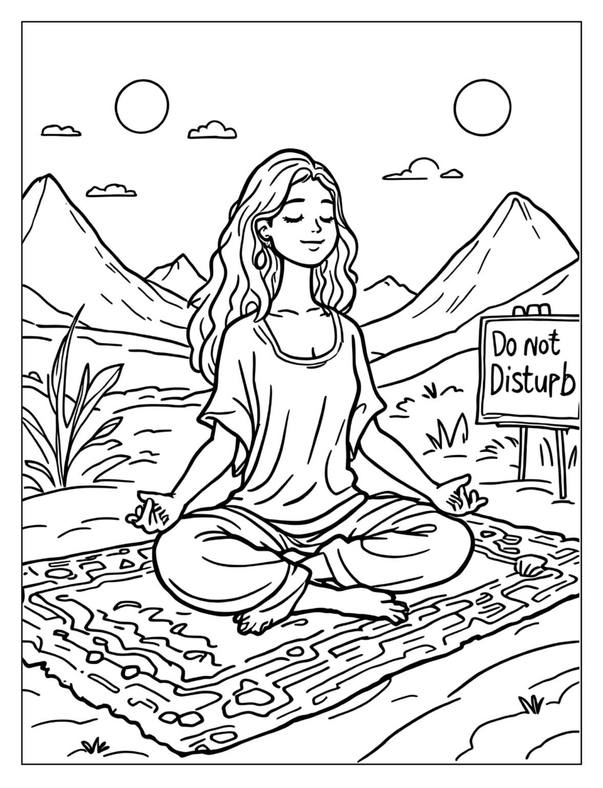 15 Free Do Not Disturb Coloring Pages (PDF Printables) - Freentable