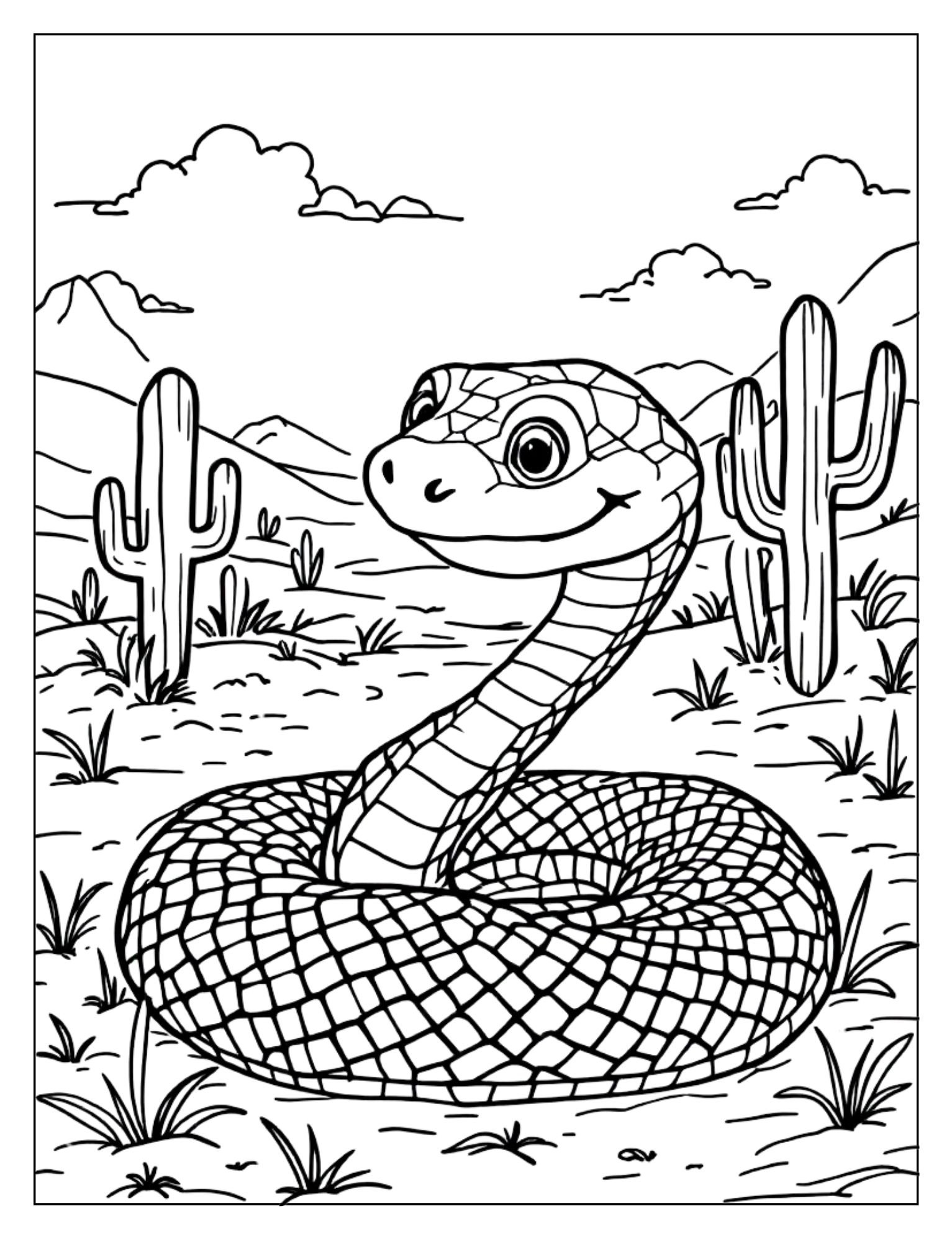 100 Free Printables Snake Coloring Pages - Freentable