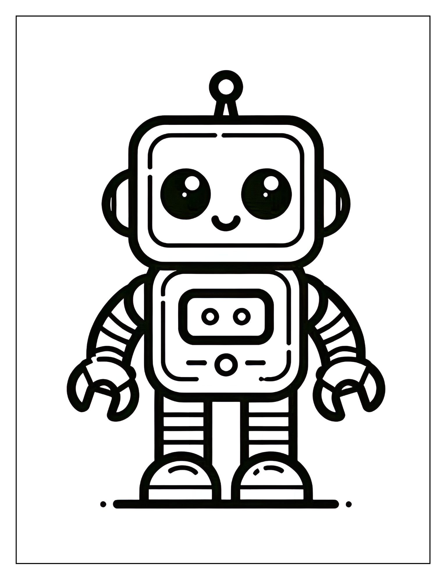 Robot Coloring Pages – 17 Free Designs for Futuristic Fun! - Freentable