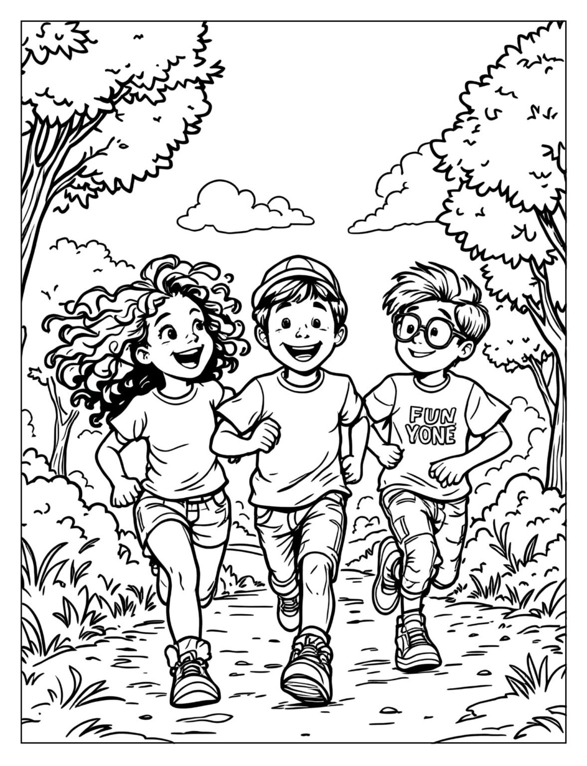15 Free Running Coloring Pages (PDF Printables) - Freentable