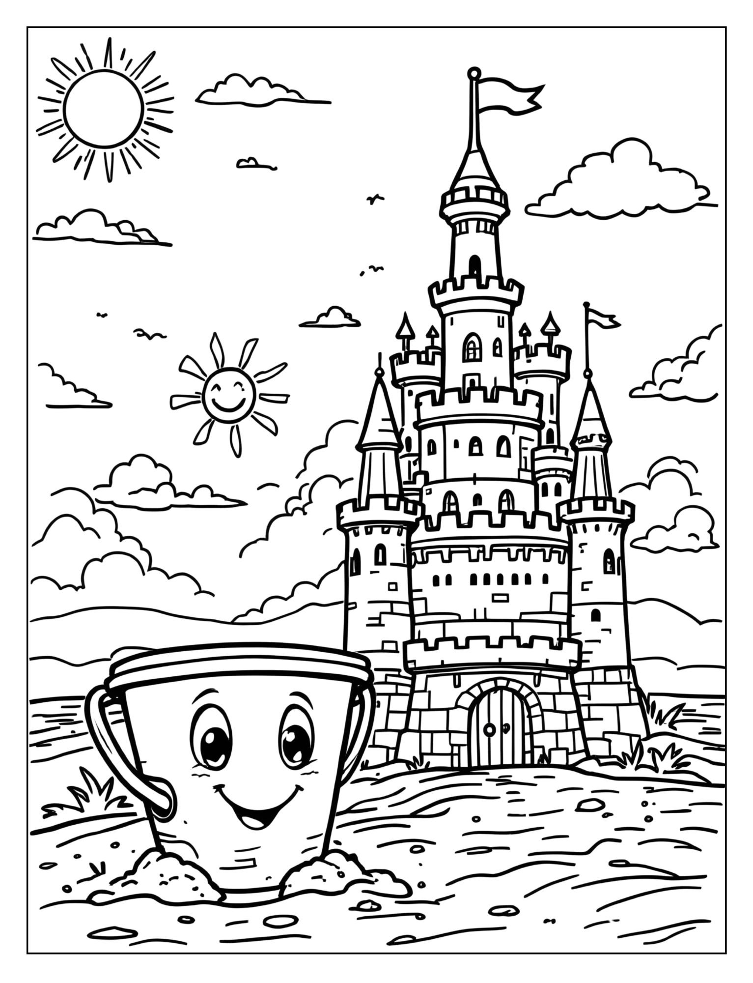 15 Free Sand Pail Coloring Pages (PDF Printables) - Freentable
