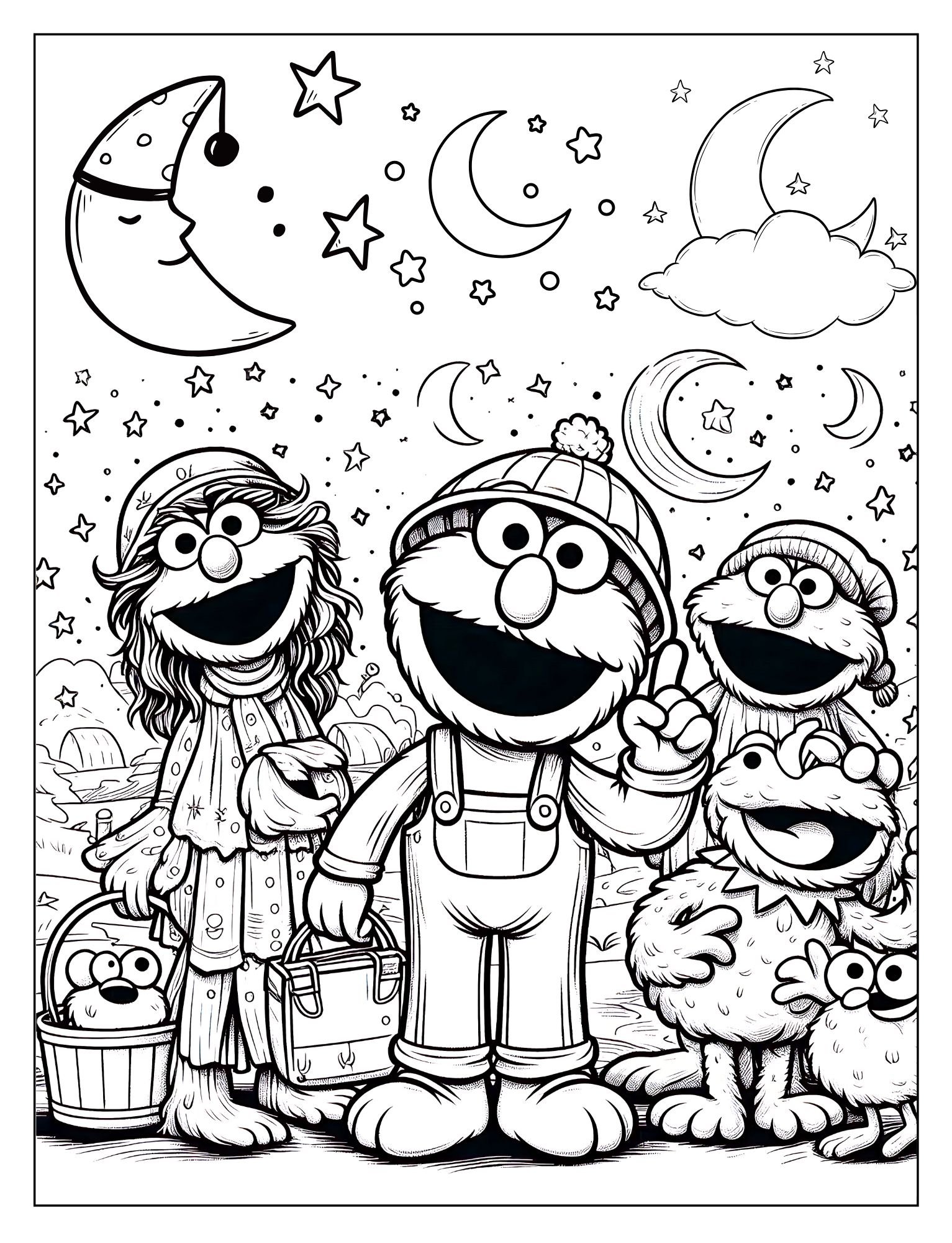 16 Sessame Street Coloring Pages – Free PDF Printables - Freentable