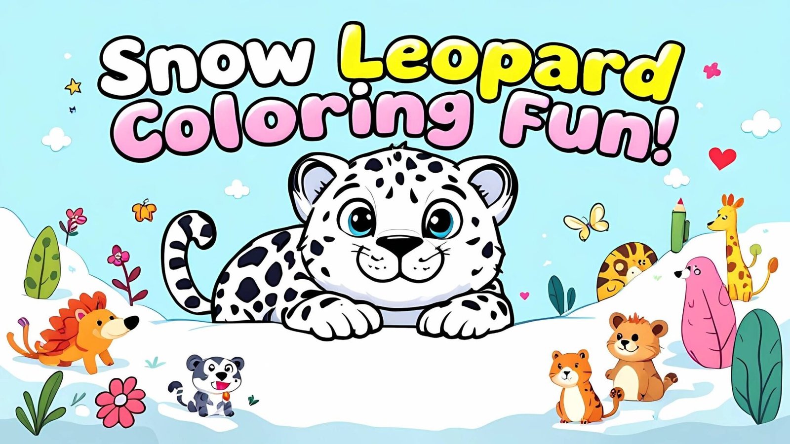 15 Snow Leopard Coloring Pages [ Free PDF Printables ] - Freentable