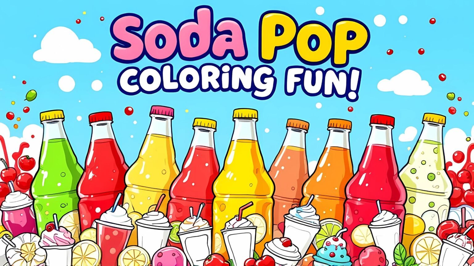 15 Free Soda Pop Coloring Pages (PDF Prinatables) - Freentable