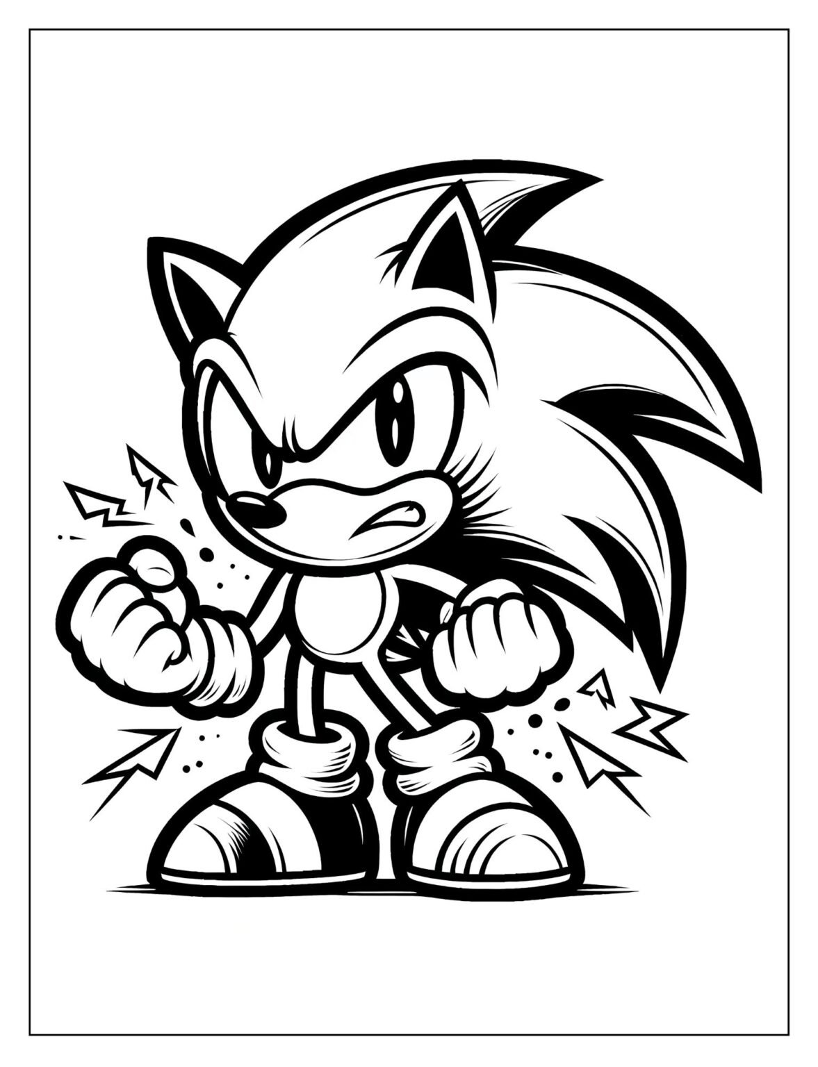 16 Sonic Coloring Pages (Free PDF Printables) - Freentable