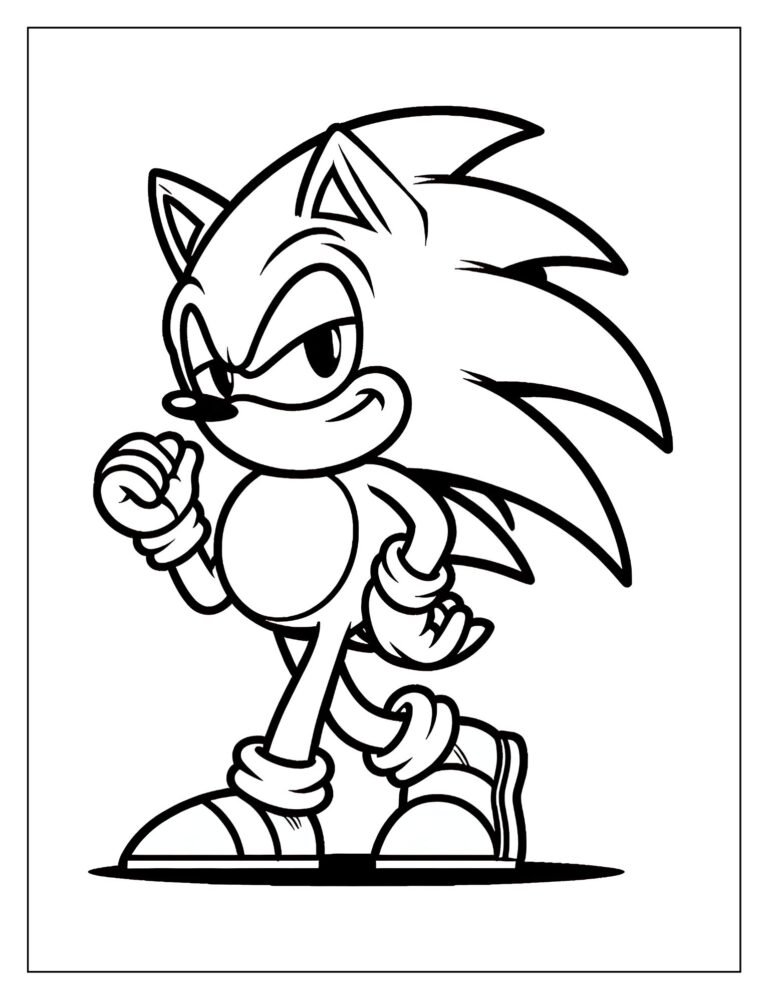 16 Sonic Coloring Pages (Free PDF Printables) - Freentable